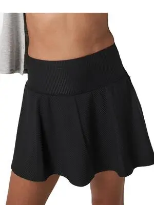 Vuori Gingham Baseline Skirt - Black
