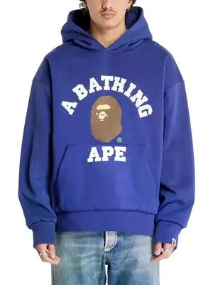 A BATHING APE Logo-print Hoodie - Blue