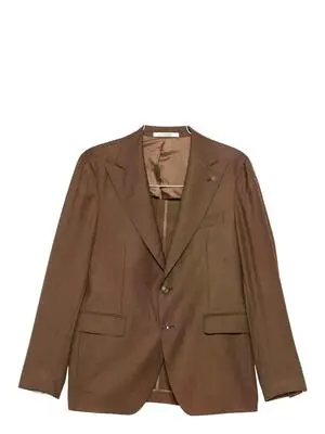 Tagliatore Peak-lapels Single-breasted Suit - Brown