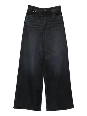 Chloé Buttoned Wide-leg Jeans - Black