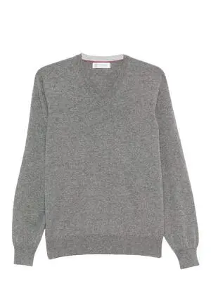 Brunello Cucinelli V-neck Sweater - Grey