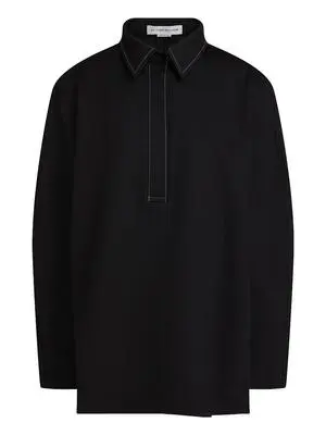 Victoria Beckham Jersey Polo Shirt - Black