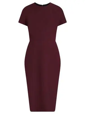 Victoria Beckham Crepe Midi Dress - Grape
