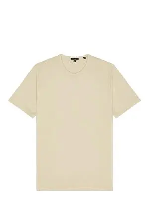 Vince Garment Dye Tee In Brown - Washed Putty