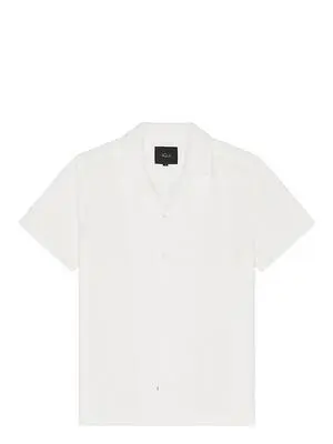 Rails Amalfi Shirt In White - White Seersucker