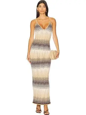 Ronny Kobo Vuolo Knit Dress - Neutral Multi