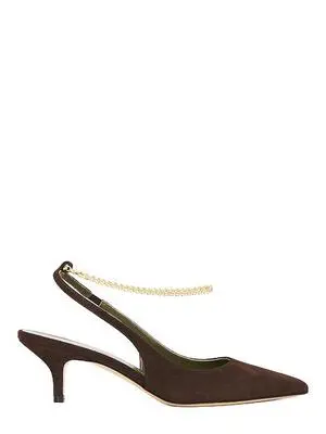 MARIA LUCA Felicia Slingback Pump - Chocolate