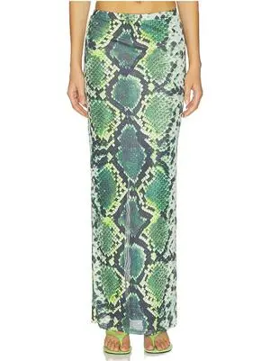 BY.DYLN Maddox Maxi Skirt - Snake