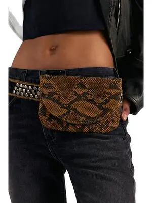 Free People Animal Instinct Studded Belt - Wild Side