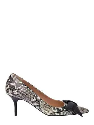 Moschino Snakeskin Pumps - Black