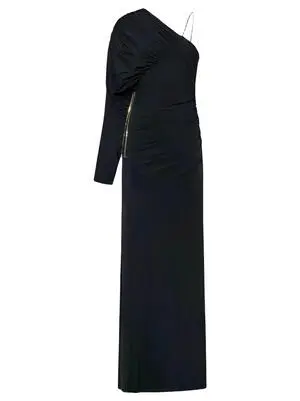 DANAMÉ Asymmetrical Draped Evening Dress