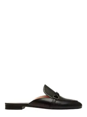 Bally Braided Detail Leather Slippers - Black