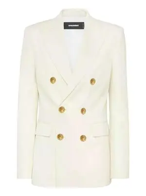 Dsquared2 Double-breasted Blazer - White
