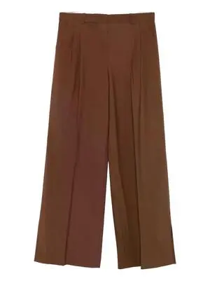 THE GARMENT Pleat-detail Trousers - Brown