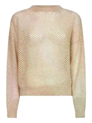 Brunello Cucinelli Open-knit Sweater - Neutrals