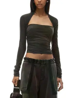 ALEXANDER WANG Long-Sleeved Ruched Top
