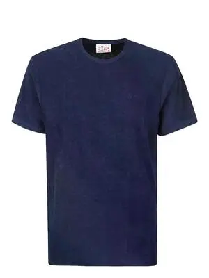 MC2 SAINT BARTH Embroidered-logo Cotton T-shirt - Blue