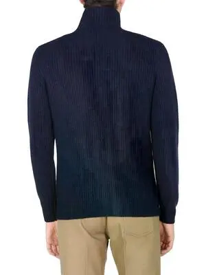 BALLANTYNE Cable-knit Turtleneck Sweater - Blue