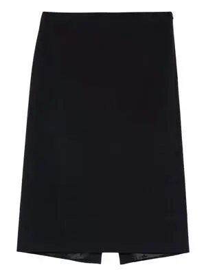 PESERICO Back-Vent Midi Skirt