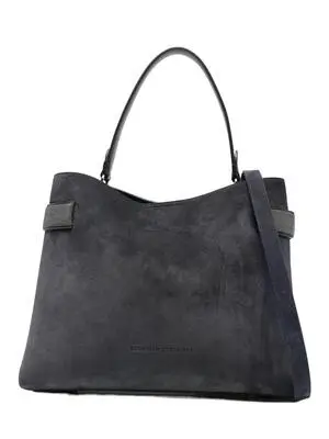 Brunello Cucinelli Suede Tote Bag - Blue