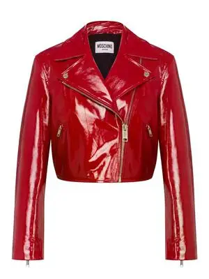Moschino Cropped Jacket - Red