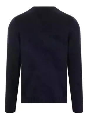 ROBERTO COLLINA Merino Wool Crew-neck Sweater - Blue