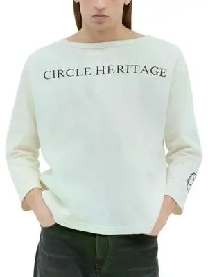 CIRCLE HERITAGE Logo-detail Thermal Top - Neutrals