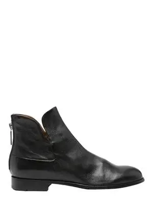 LEMARGO Back-zip Ankle Boots - Black