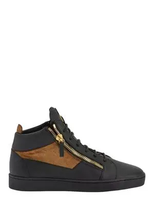 GIUSEPPE ZANOTTI Kriss Leather High-top Sneakers - Black