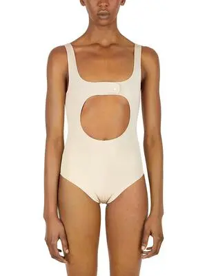 COURREGES Cut-out Bodysuit - Neutrals