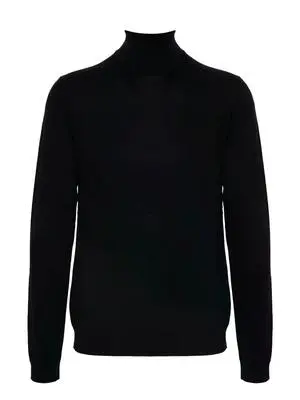 ROBERTO COLLINA Turtleneck Merino Wool Sweater - Black