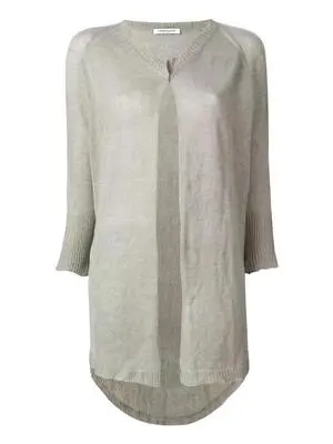 Lamberto Losani Buttoned Mid Cardigan - Neutrals