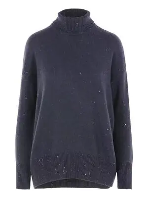 Brunello Cucinelli Sequin-embellished Sweater - Blue