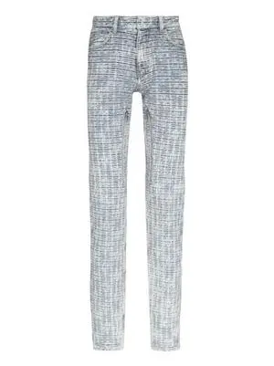 Givenchy 4g Monogram Jacquard Skinny Fit Jeans - Blue