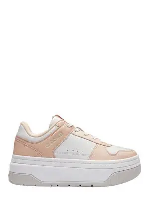 COACH Platform Sneaker Coated Canvas/optic White/blush