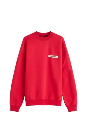Jacquemus Grosgrain Sweatshirt - Dark Red
