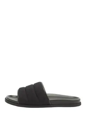 Gucci Rhein Gg Canvas Slide - Black