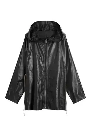 RICK OWENS Zip Front Hooded Jacket