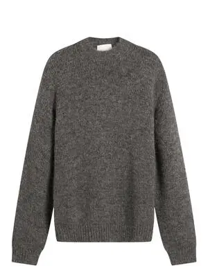JIL SANDER Alpaca Crew Knit - Fog