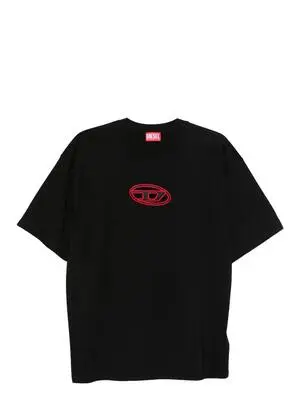 DIESEL® T-boxt-od Oval-d Cotton T-shirt - Black