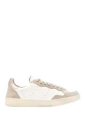 ELIA MAURIZI Gilda Leather-panel Sneakers - Neutrals