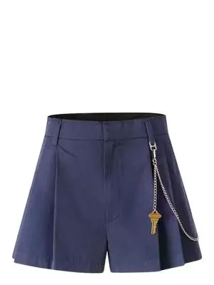Alexander Wang Pleated Chain-detail Skorts - Blue