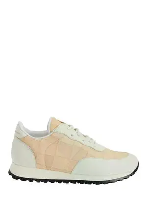 GIUSEPPE ZANOTTI Jimi Crocodile-effect Leather Sneakers - Neutrals