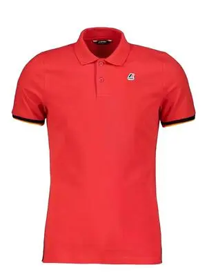 K-WAY Tipped Polo Shirt - Red