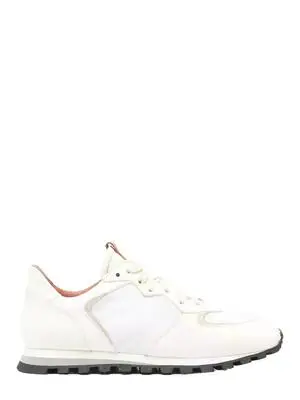 ELIA MAURIZI Claudia Leather Panelled Sneakers - Neutrals