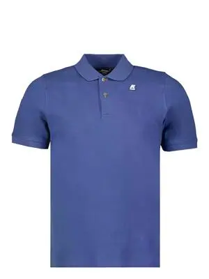 K-WAY Logo-patch Polo Shirt - Blue