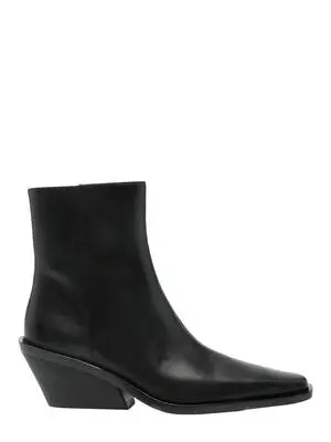 Michael Kors 65mm Leather Zip-fastening Cowboy Boots - Black