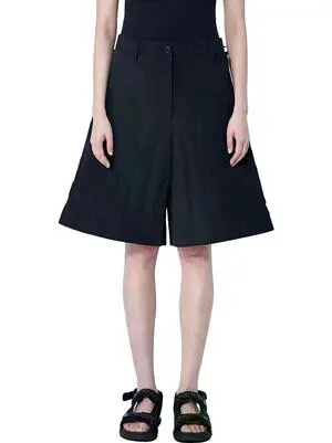 Cecilie Bahnsen Annika Knee-length Quilted Shorts - Black