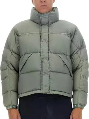TEN C Quilted Puffer Jacket - Green