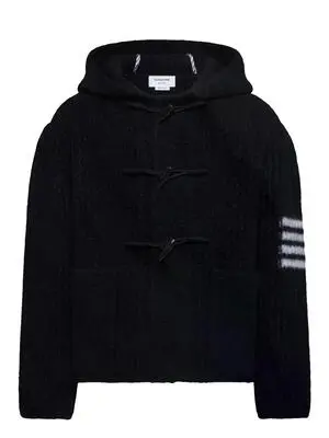 Thom Browne Toggle-fastening Hooded Jacket - Black
